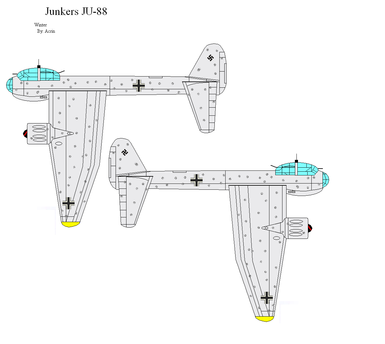 Junkers Ju-88 Bomber | Paper Miniature