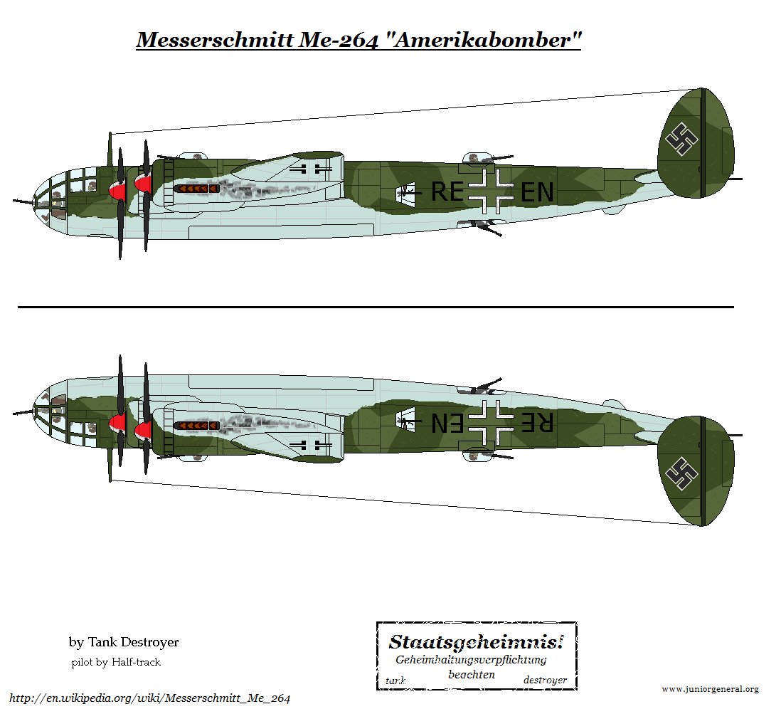 Messerschmitt Me-264 | Paper Miniature