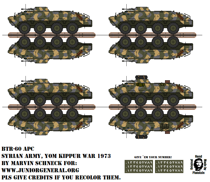 Syrian BTR-60 APC | Paper Miniature