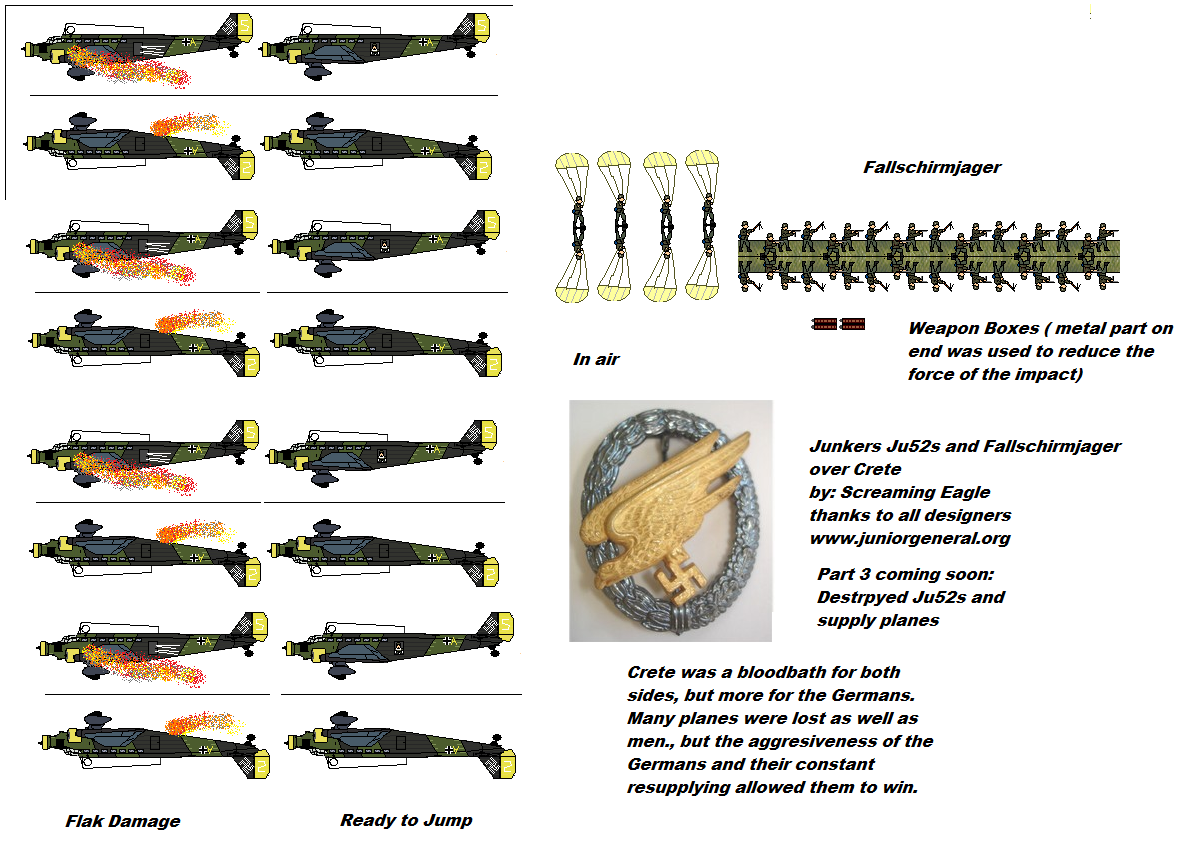 German Ju-52 Planes | Paper Miniature