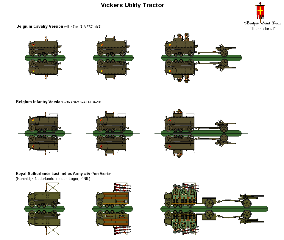 Vickers Utility Tractor | Paper Miniature
