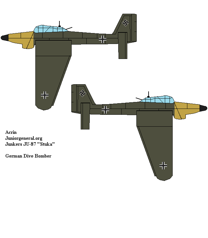 Junkers Ju-87 Stuka Dive Bomber | Paper Miniature