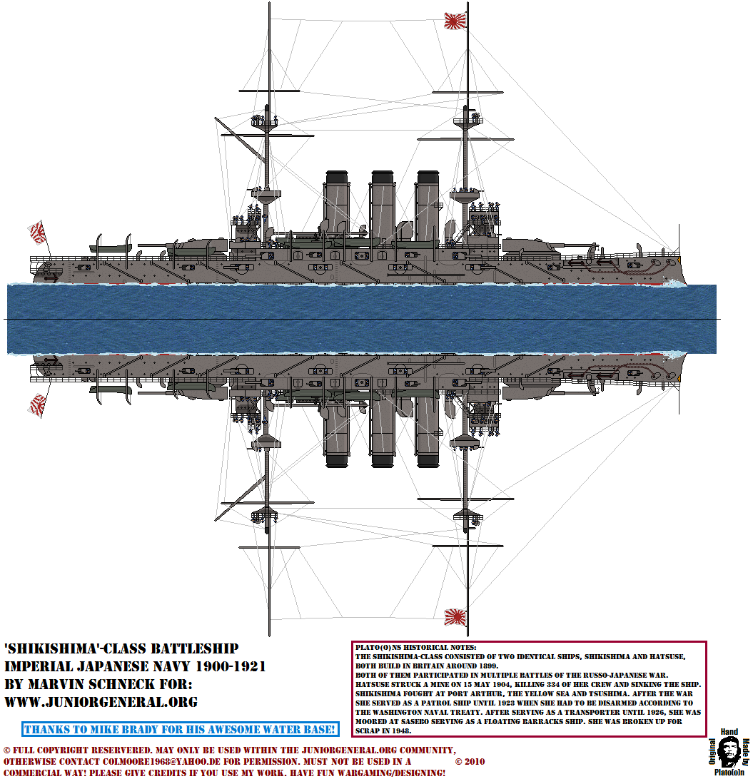 Japanese Shikishima-Class Battleship | Paper Miniature