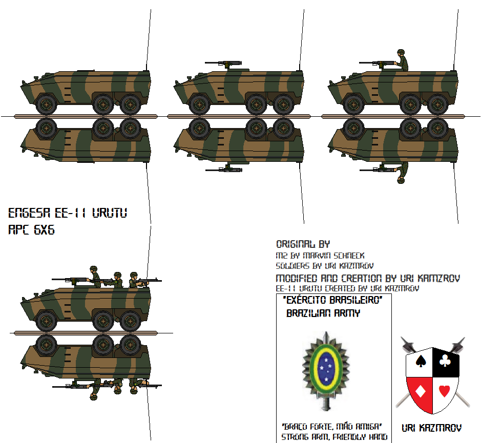 Brazilian Engesa EE-11 Urutu | Paper Miniature