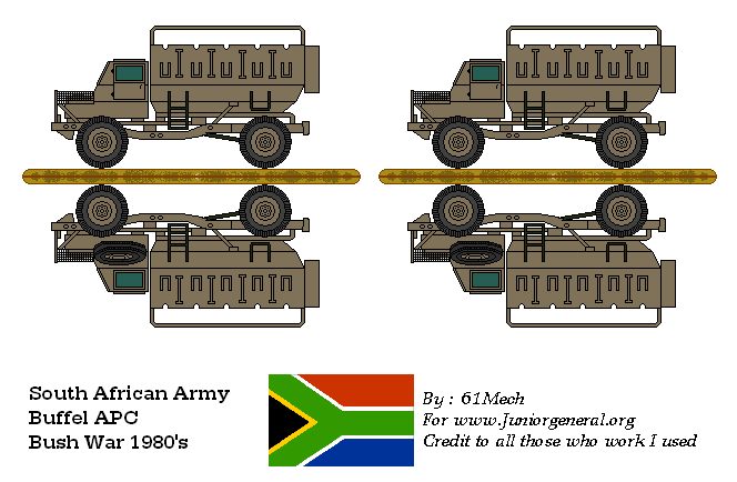 South African Buffel APC | Paper Miniature