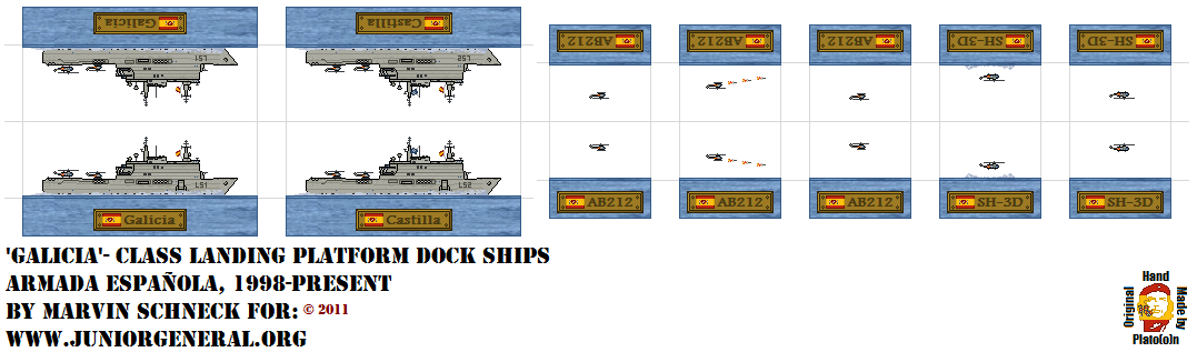 Spanish Galicia Class Landing Dock Ships | Paper Miniature