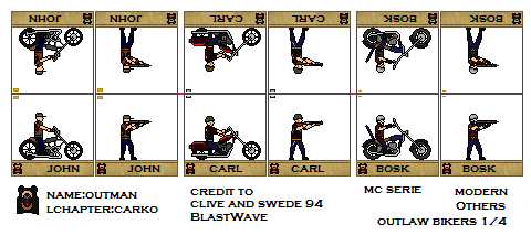 Motorcycle Club | Paper Miniature