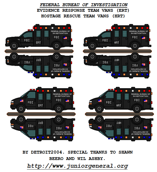 FBI Vans | Paper Miniature