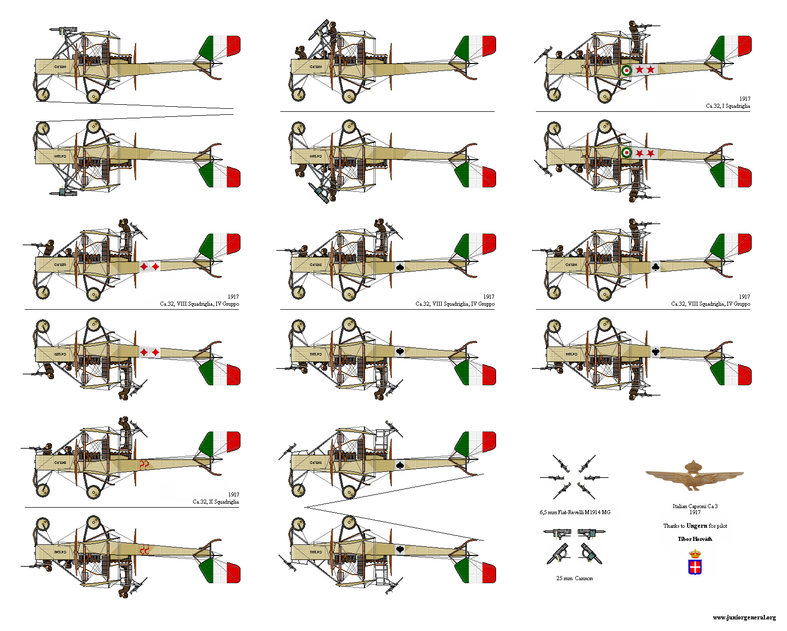 Italian Caproni Ca 3 | Paper Miniature