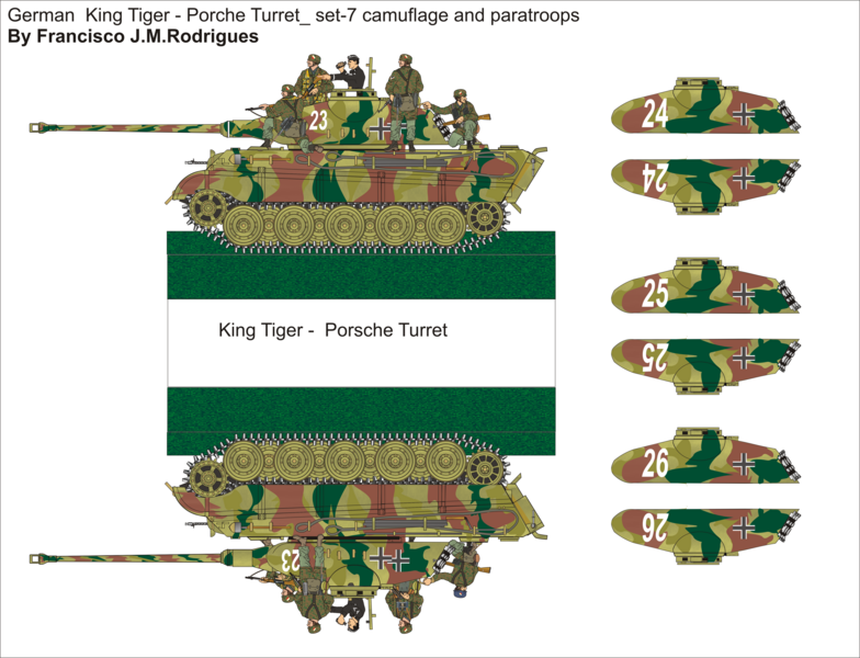 King Tiger 7 | Paper Miniature