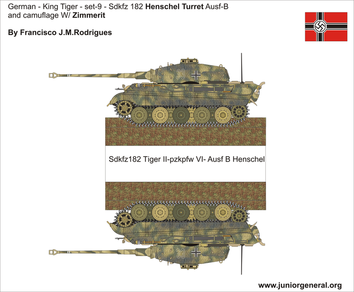King Tiger 9 | Paper Miniature