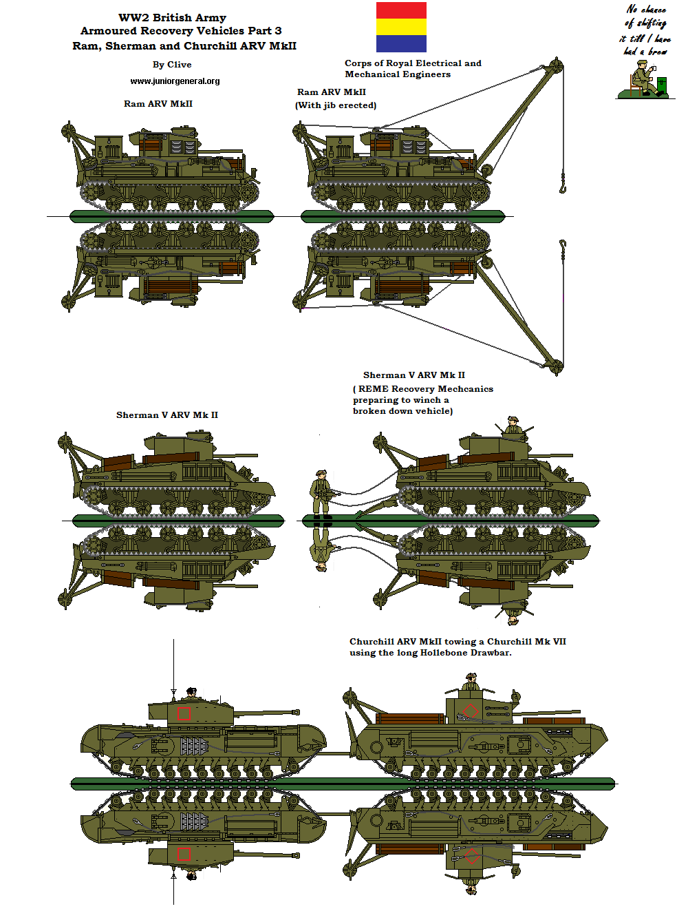 Armored Recovery Vehicles 3 | Paper Miniature