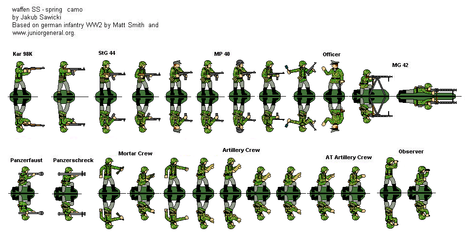 Waffen SS Spring Camo | Paper Miniature