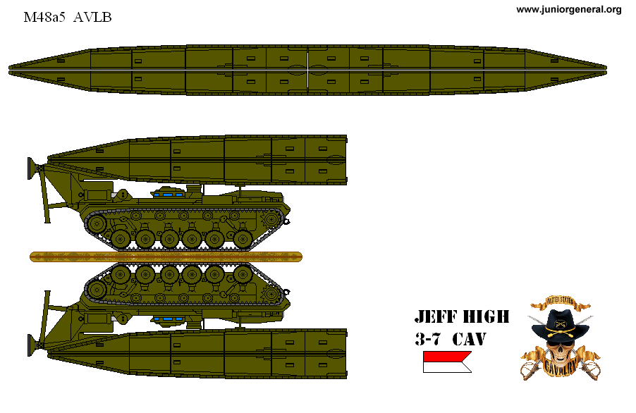 M48A5 AVLB | Paper Miniature