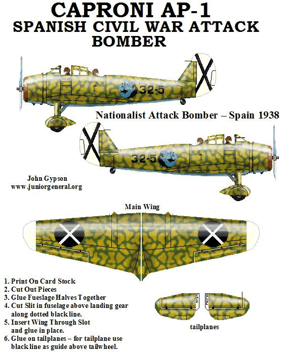 Caproni AP-1 | Paper Miniature