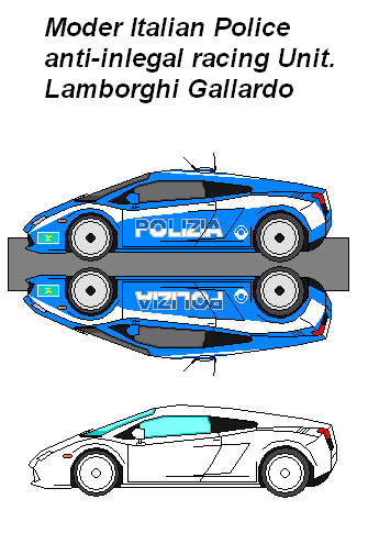 Italian Lamborghini Anti-Racing Unit | Paper Miniature