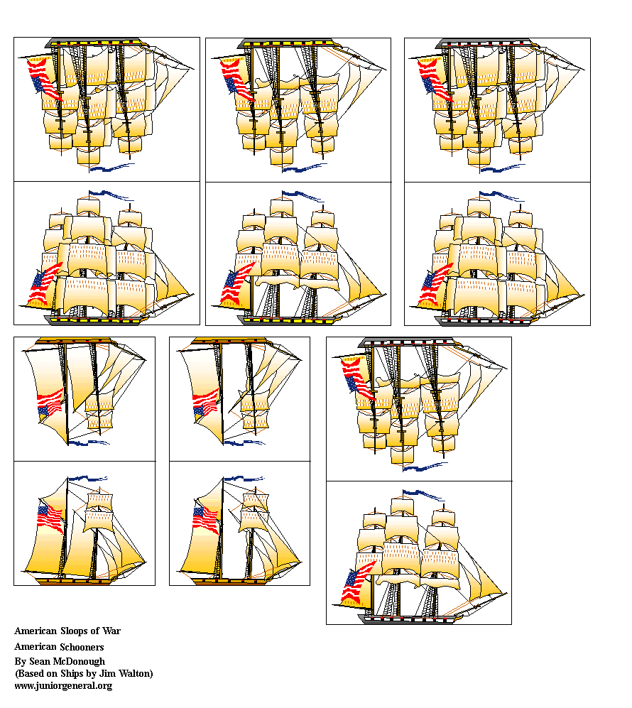 American Sloops of War | Paper Miniature