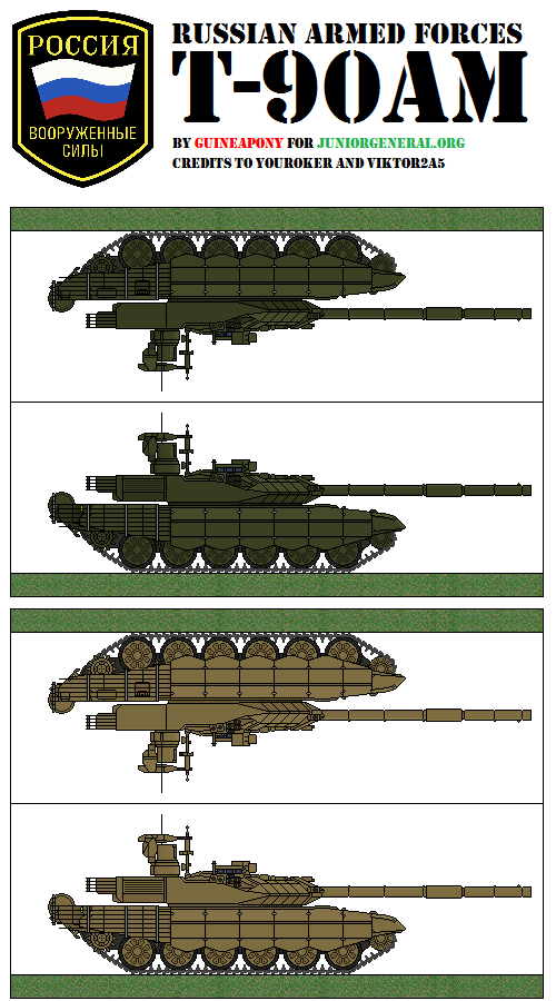 Russian T-90AM Tank | Paper Miniature