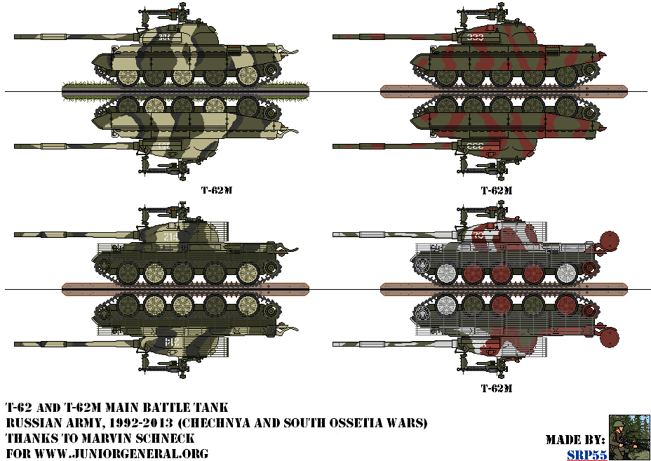 Russain T-62 Tank | Paper Miniature
