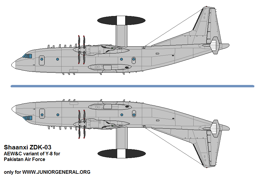 Pakistan Shaanxi ZDK-03 Aircraft | Paper Miniature