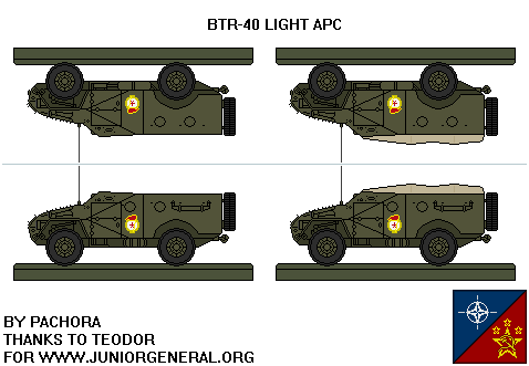 Soviet Union BTR-40 Light APC | Paper Miniature