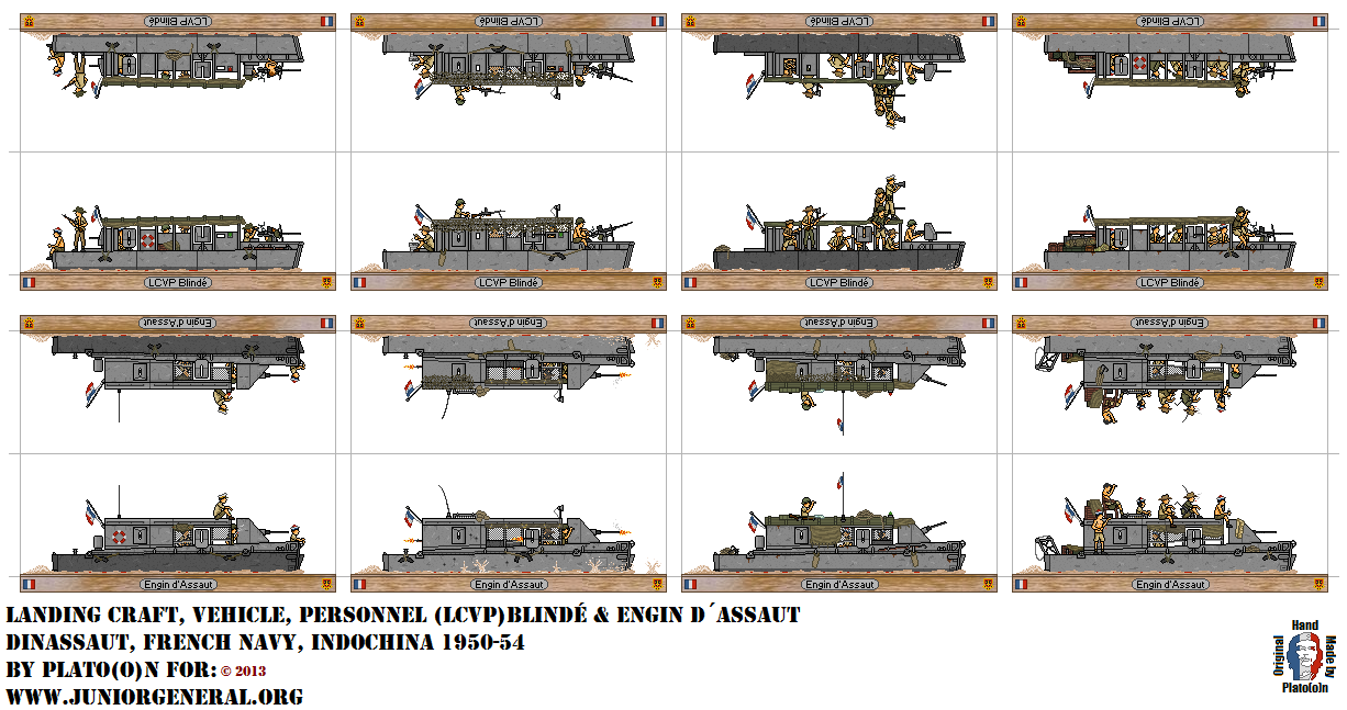 French LCVP | Paper Miniature