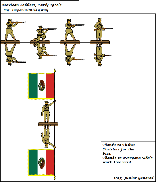 Mexican Soldiers | Paper Miniature